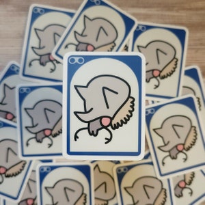 Black Ox Beetle Creature Card Sticker - Grounded Inspired - Etsy