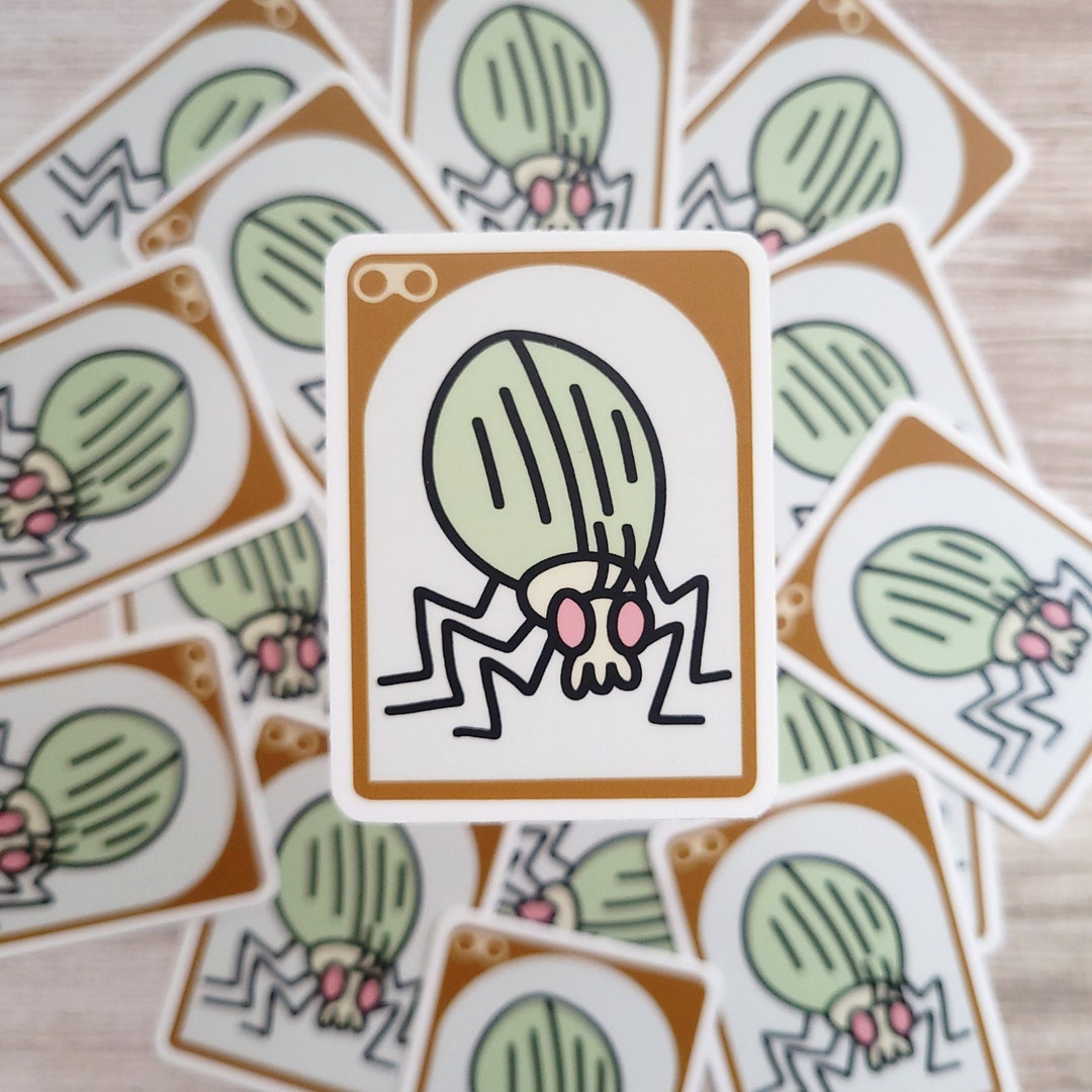Bombardier Beetle Creature Card Sticker - Grounded Inspired - Etsy