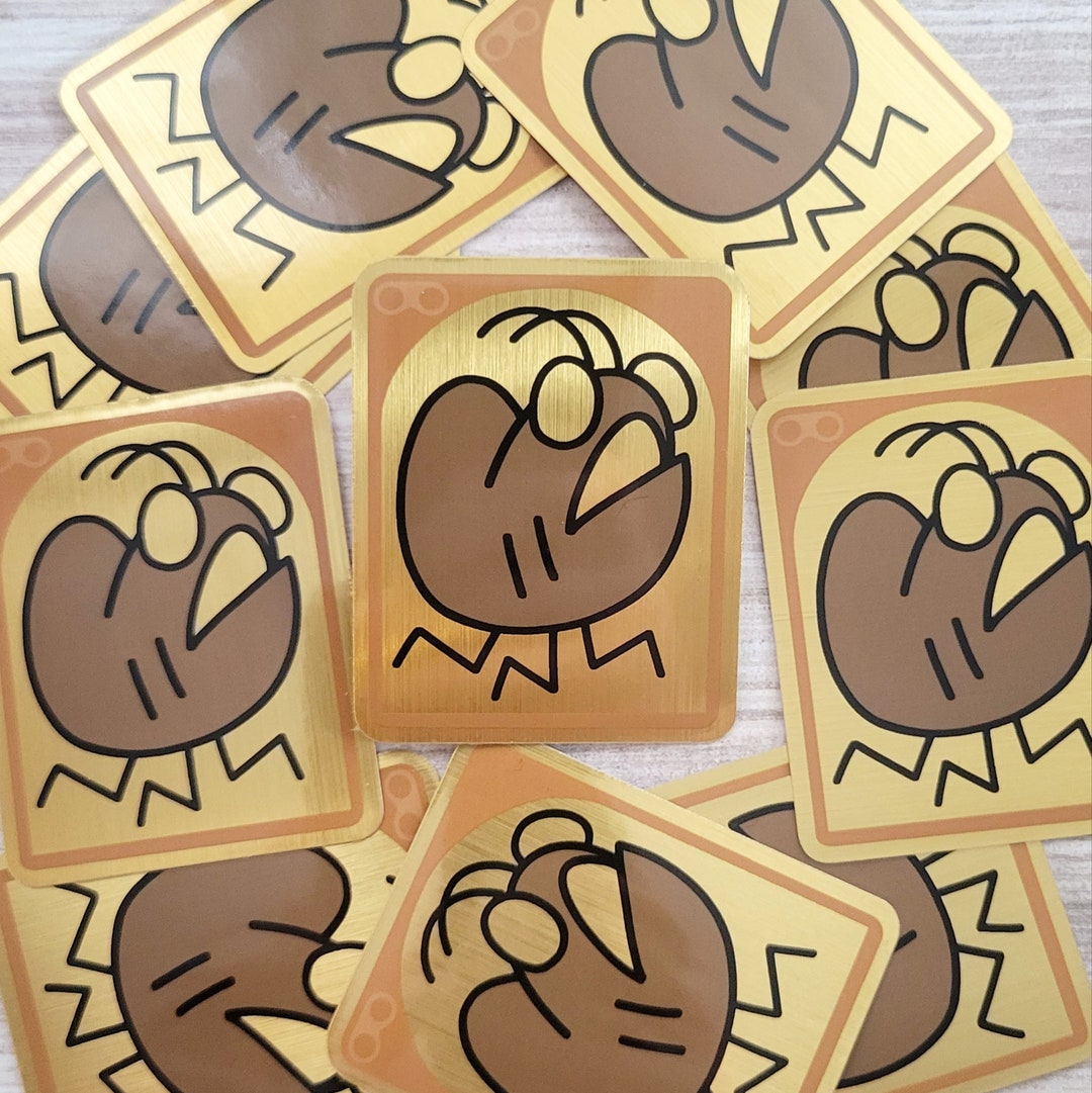 Gold Aphid Creature Card Sticker - Grounded Inspired - Etsy