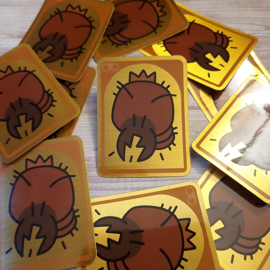 Gold Termite King Creature Card Sticker - Grounded Inspired - Etsy