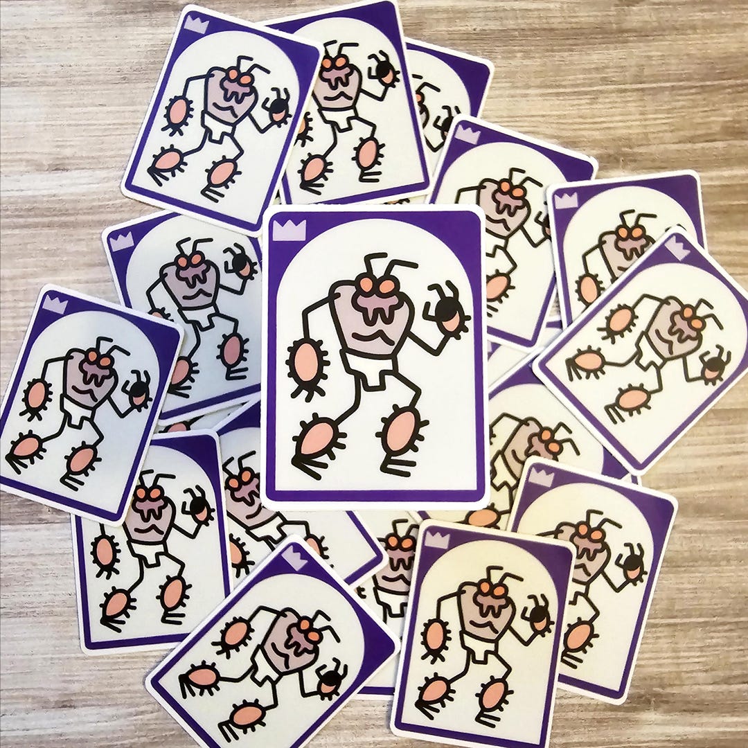 Mant Creature Card Sticker - Grounded Inspired - Etsy