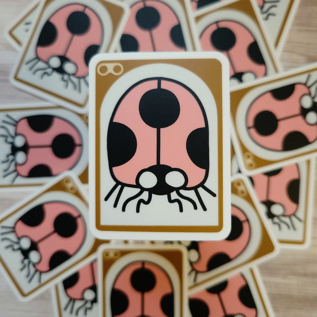 Ladybug Creature Card Sticker - Grounded Inspired - Etsy
