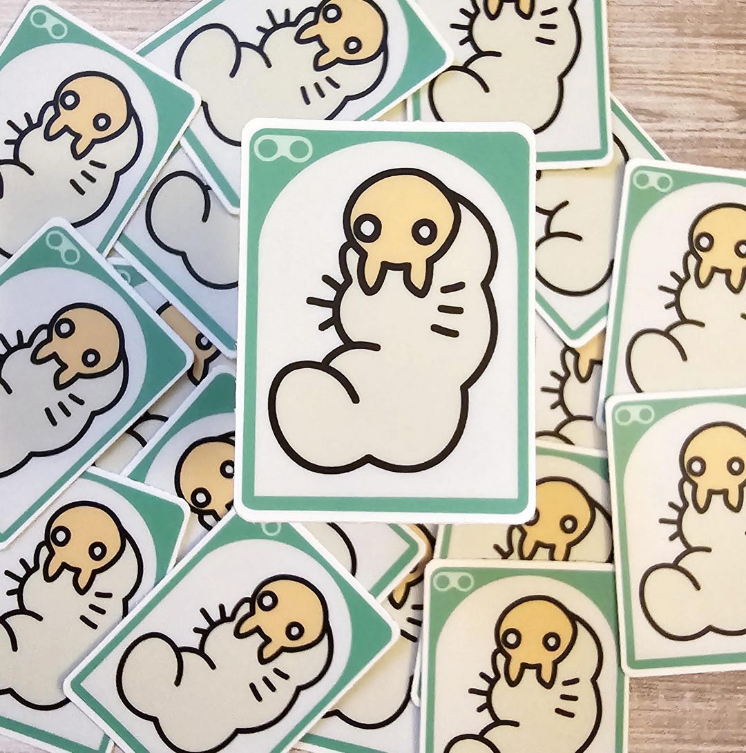Grub Creature Card Sticker Grounded Inspired - Etsy