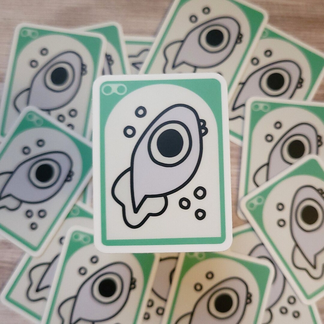 Tadpole Creature Card Sticker - Grounded Inspired - Etsy