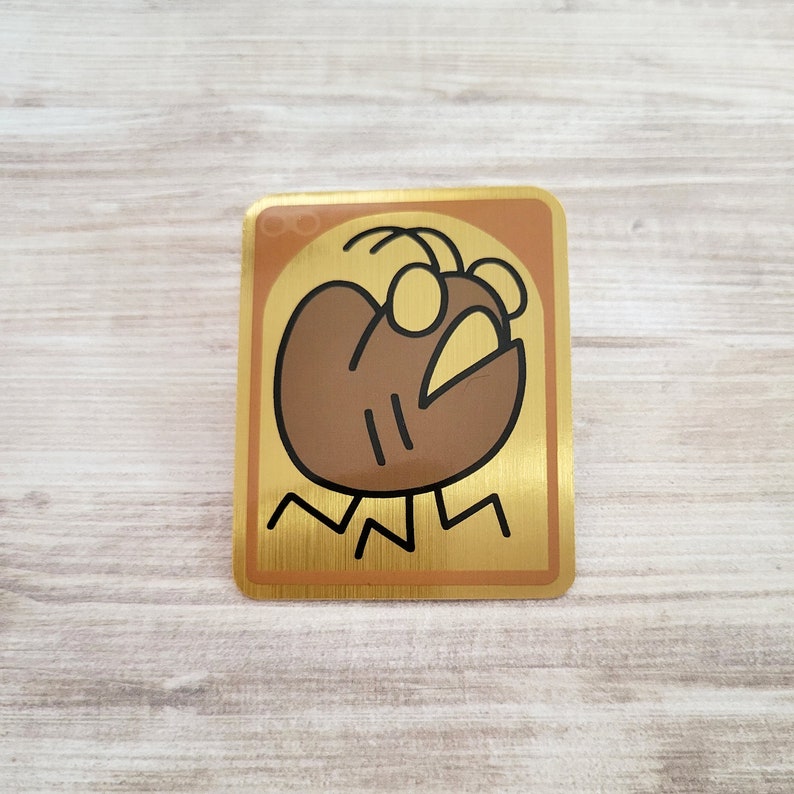 Gold Aphid Creature Card Sticker Grounded Inspired - Etsy