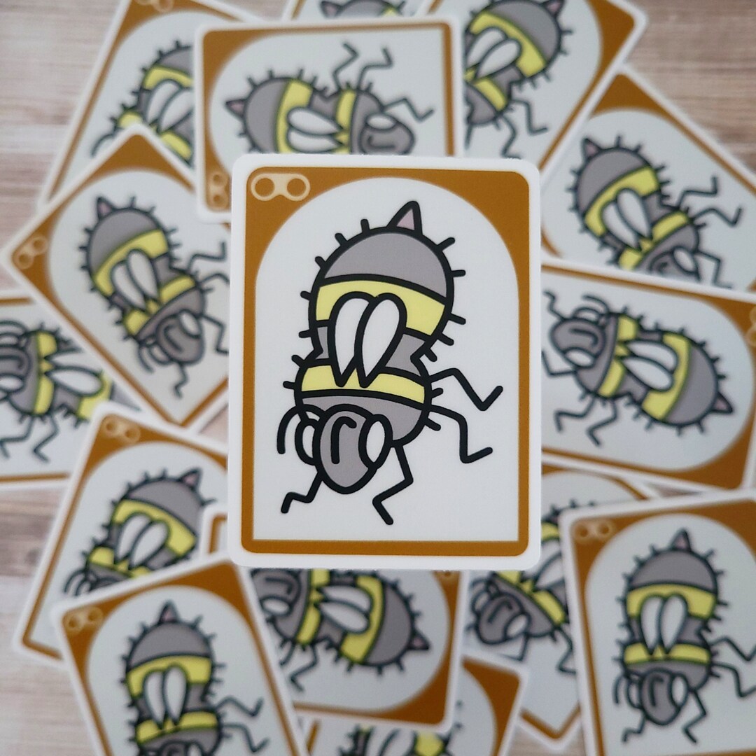 Bee Creature Card Sticker - Grounded Inspired - Etsy
