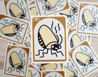 Moth Creature Card Sticker Grounded Inspired - Etsy