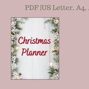 Christmas Planner Printable, Holiday Planner, Gift Budget Planner, Xmas ...