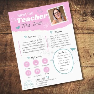 Meet the Teacher Editable Template, Back to School Welcome Letter ...