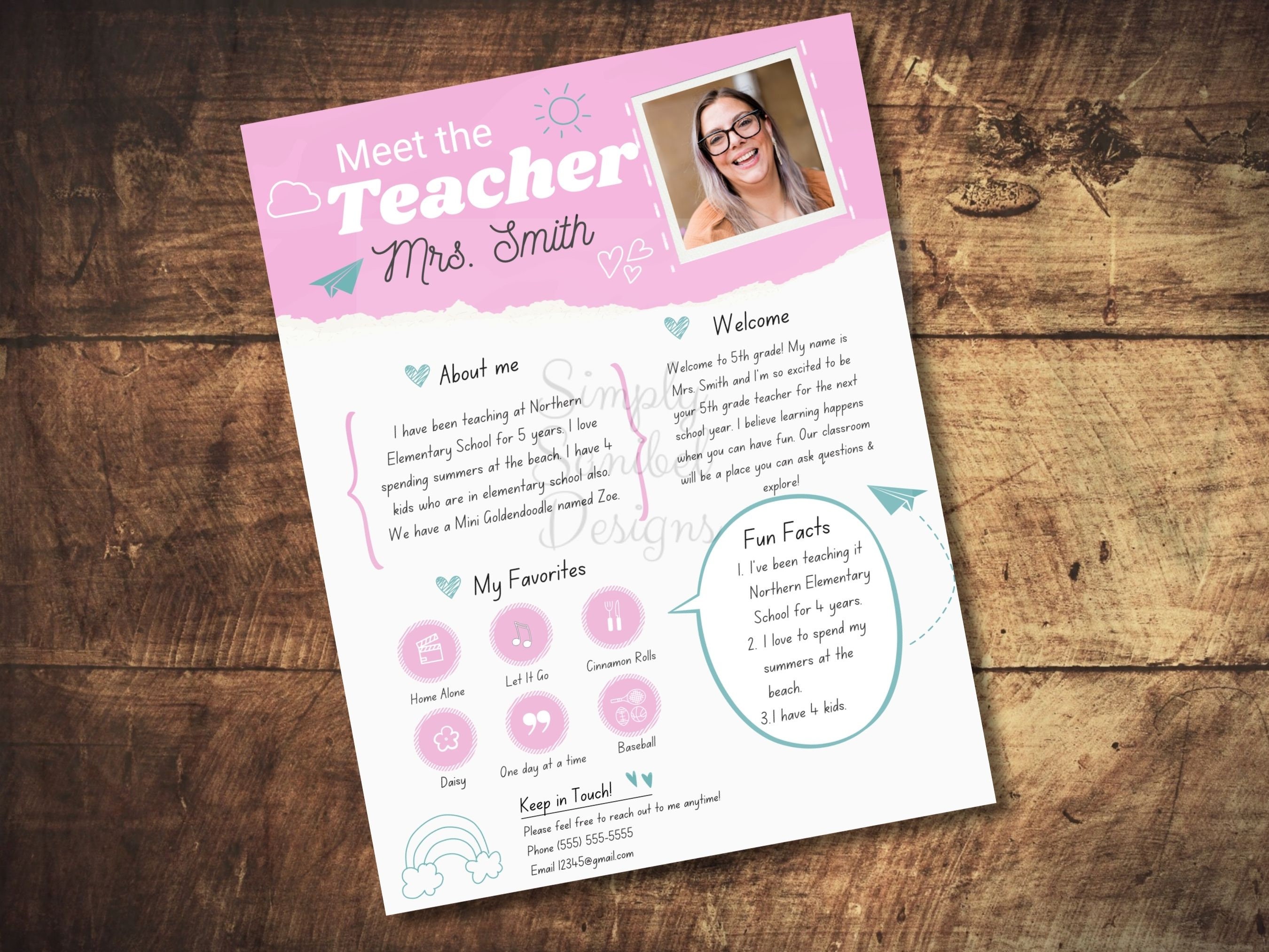 Meet the Teacher Editable Template, Back to School Welcome Letter ...