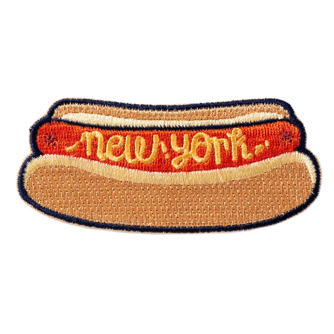 New York Hot Dog Iron-on Patch - Allison Cole Illustration - Etsy