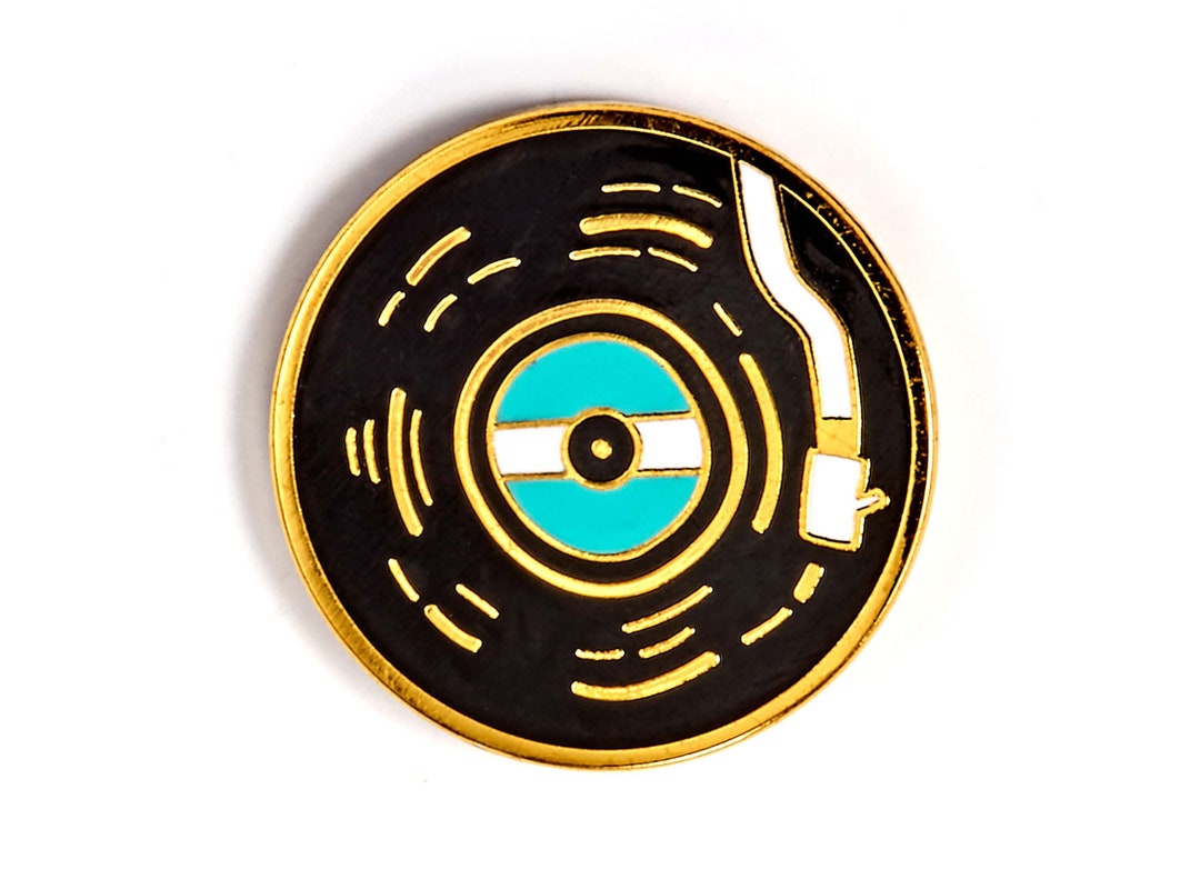 Vinyl Record Music Enamel Pin - Etsy