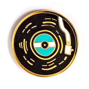 Vinyl Record Music Enamel Pin - Etsy