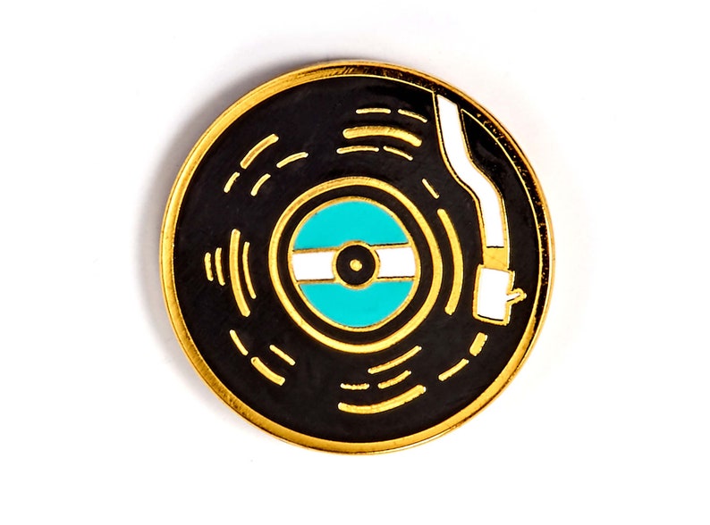 Vinyl Record Music Enamel Pin - Etsy