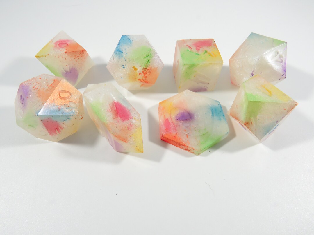 One of Kind, Send in the Clowns, SHARP Polyhedral Dice Set - Etsy
