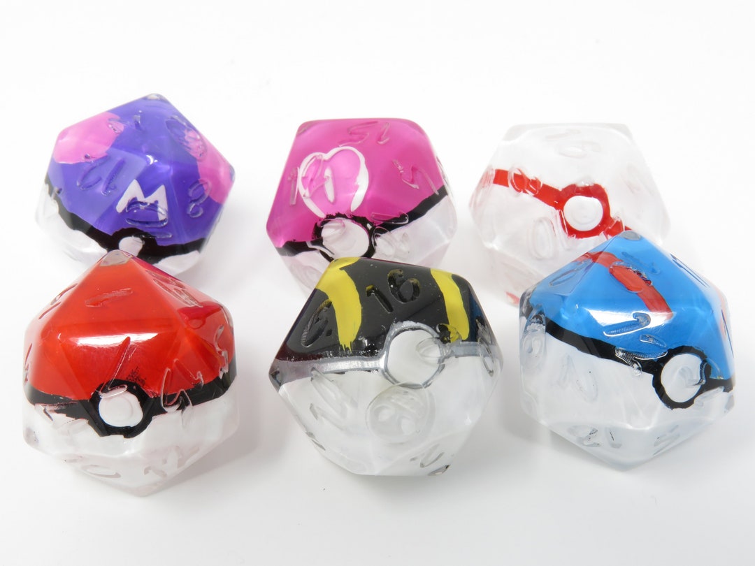 Pokeball Inspired D20, Any Style of Ball! - Etsy