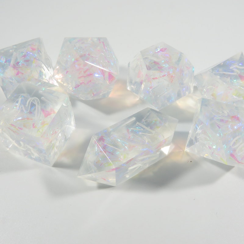Clear Dice Set - Etsy