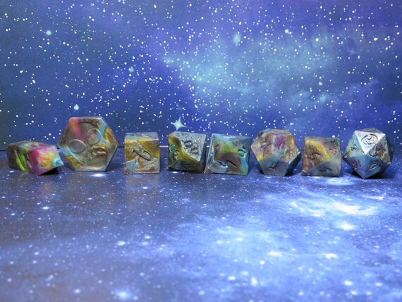 One of kind Shadowrun SHARP Polyhedral Dice Set | Etsy