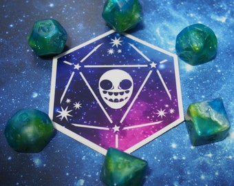 One of Kind Comet Cometh SHARP Polyhedral Dice Set - Etsy