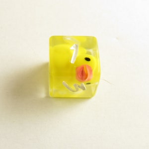 One of Kind, Rubber Duck, Polyhedral Dice Set NEW MOLD STYLE - Etsy