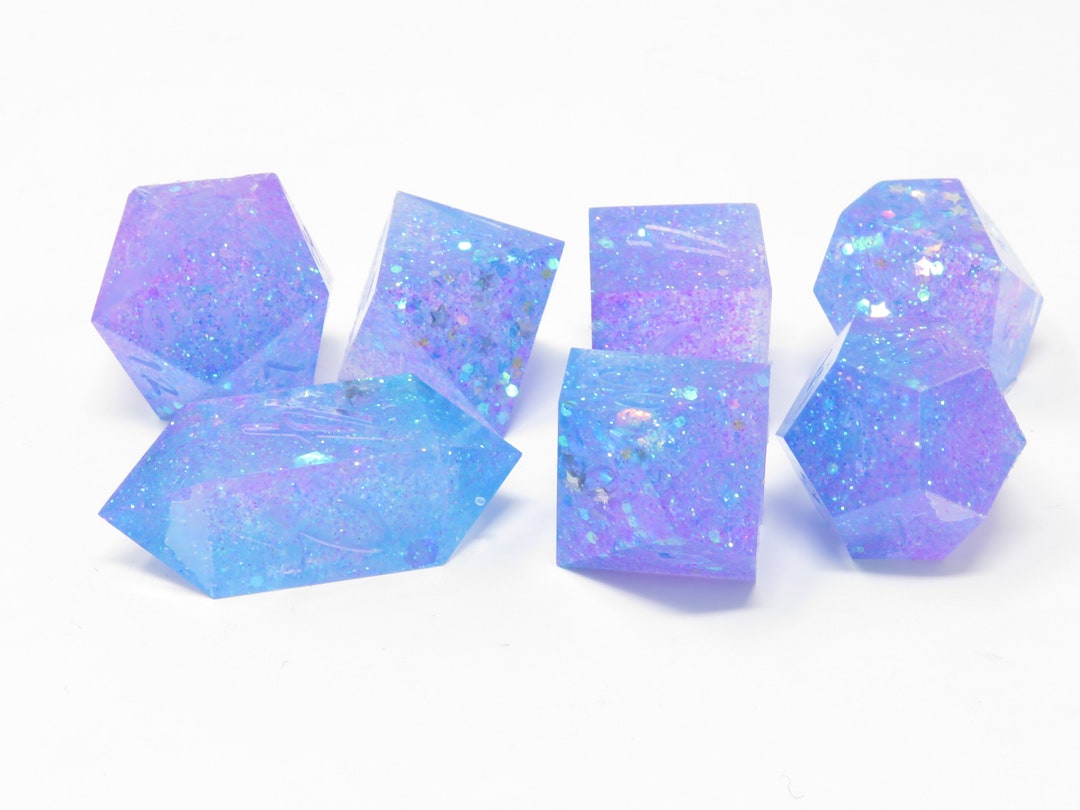 One of Kind, Dream Sweet in Sea Major , SHARP Polyhedral Dice Set - Etsy