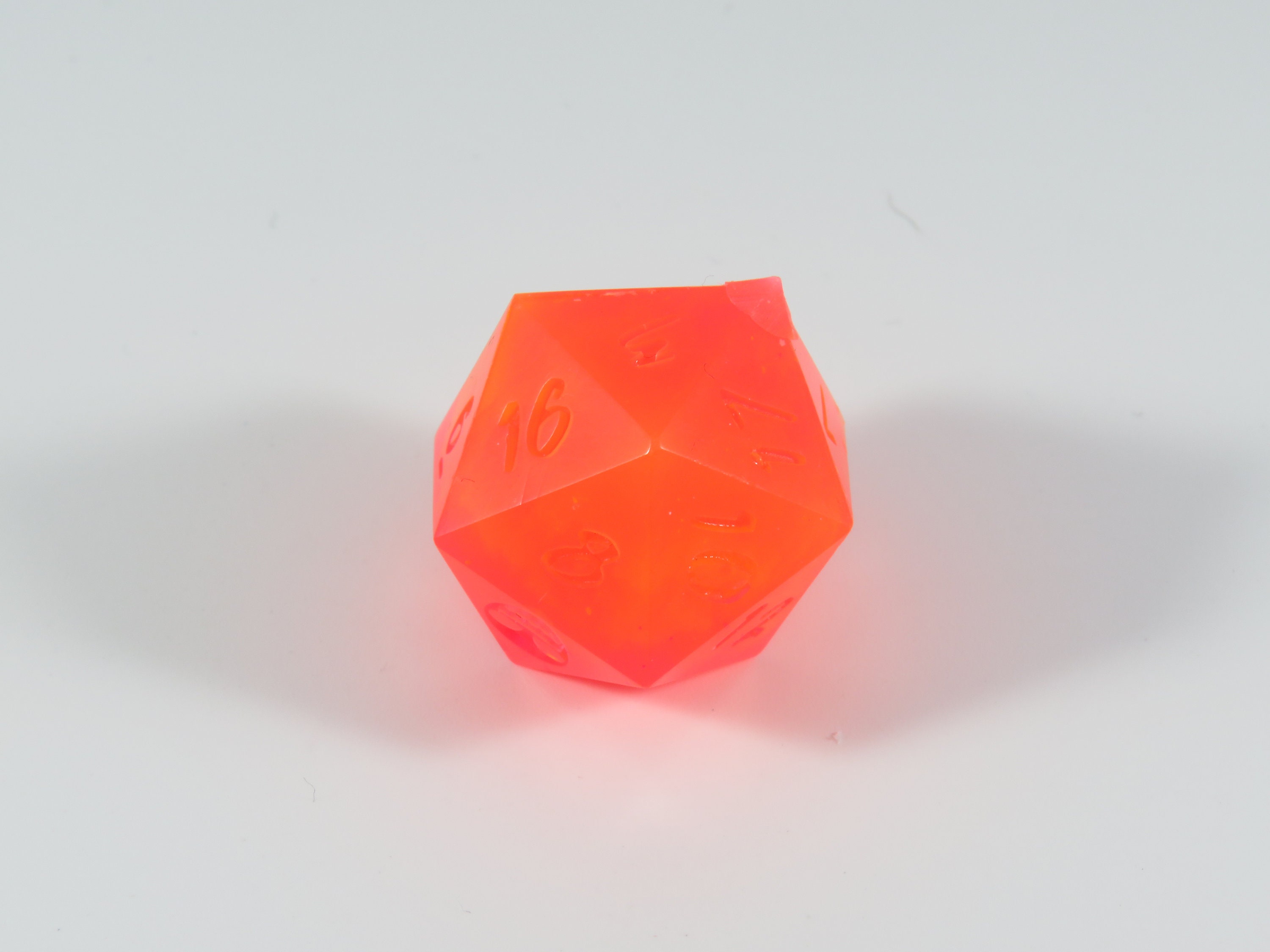 One of Kind Flame Princess UV Reactive SHARP Polyhedral Dice - Etsy