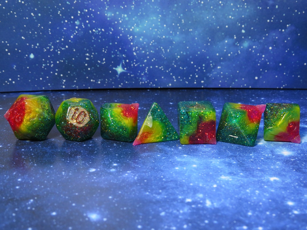 One of Kind, Pan Party Pride , Polyhedral Dice Set - Etsy