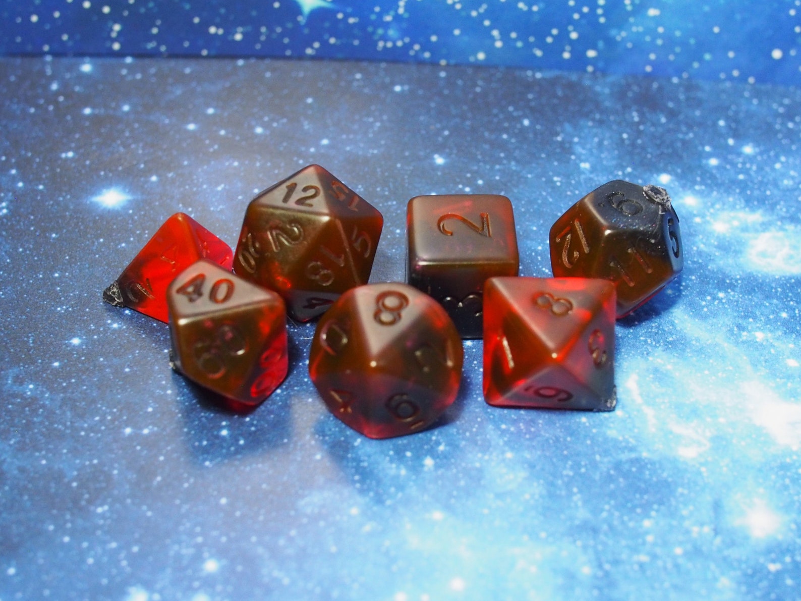 One of Kind, LAVA Dice , Polyhedral Dice Set - Etsy