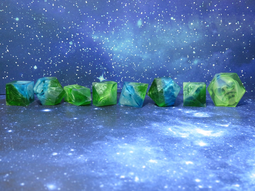 One of Kind, World Turtle , Polyhedral Dice Set - Etsy