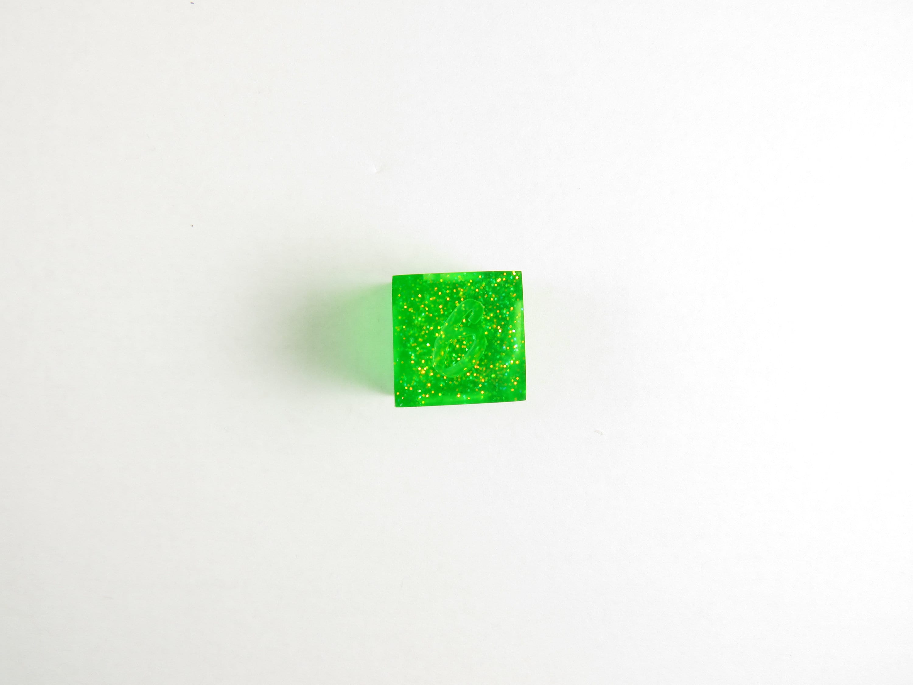 One of Kind, Acid Splash Turbo Glitter, SHARP Polyhedral Dice Set - Etsy