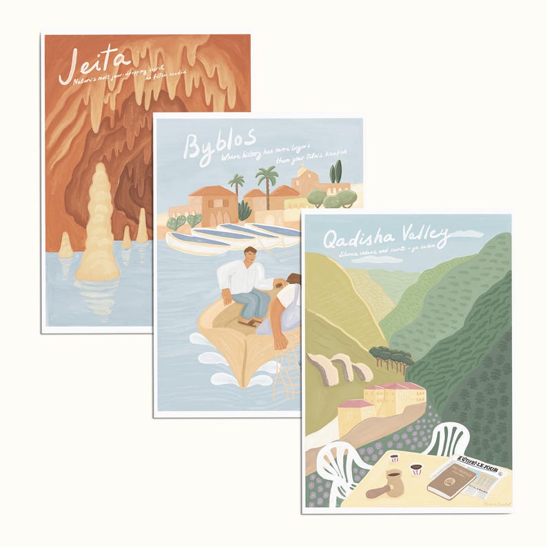Postcards From Lebanon - Pack of 12 Postcards With Envelopes - Beirut ...