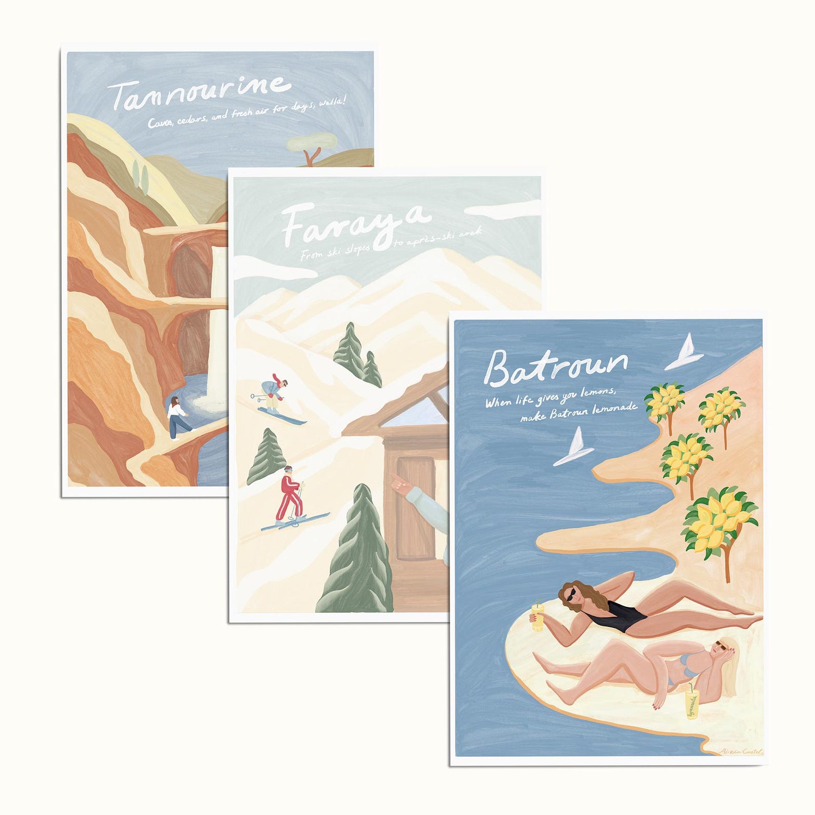 Postcards From Lebanon - Pack of 12 Postcards With Envelopes - Beirut ...