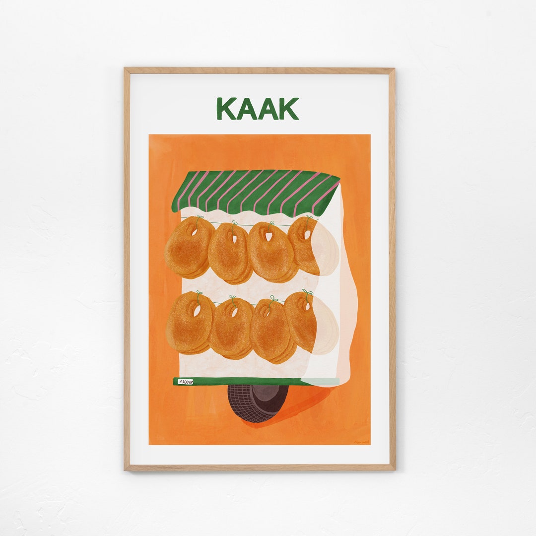 Kaak Art Print - Museum Poster, Lebanon Art, Food Print, Lebanese Food ...