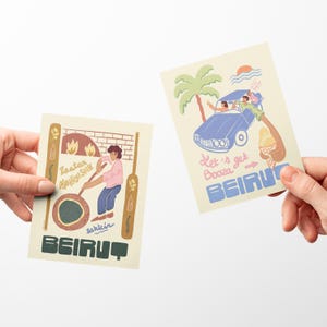 Beirut Collection Postcards - Pack of 12 Postcards With Envelopes ...