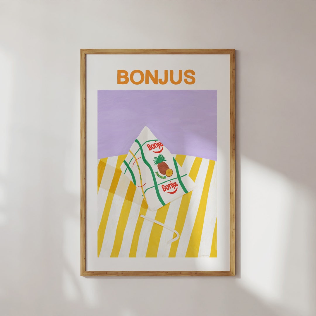 Bonjus Art Print Museum Poster, Lebanon Art, Food Print - Etsy