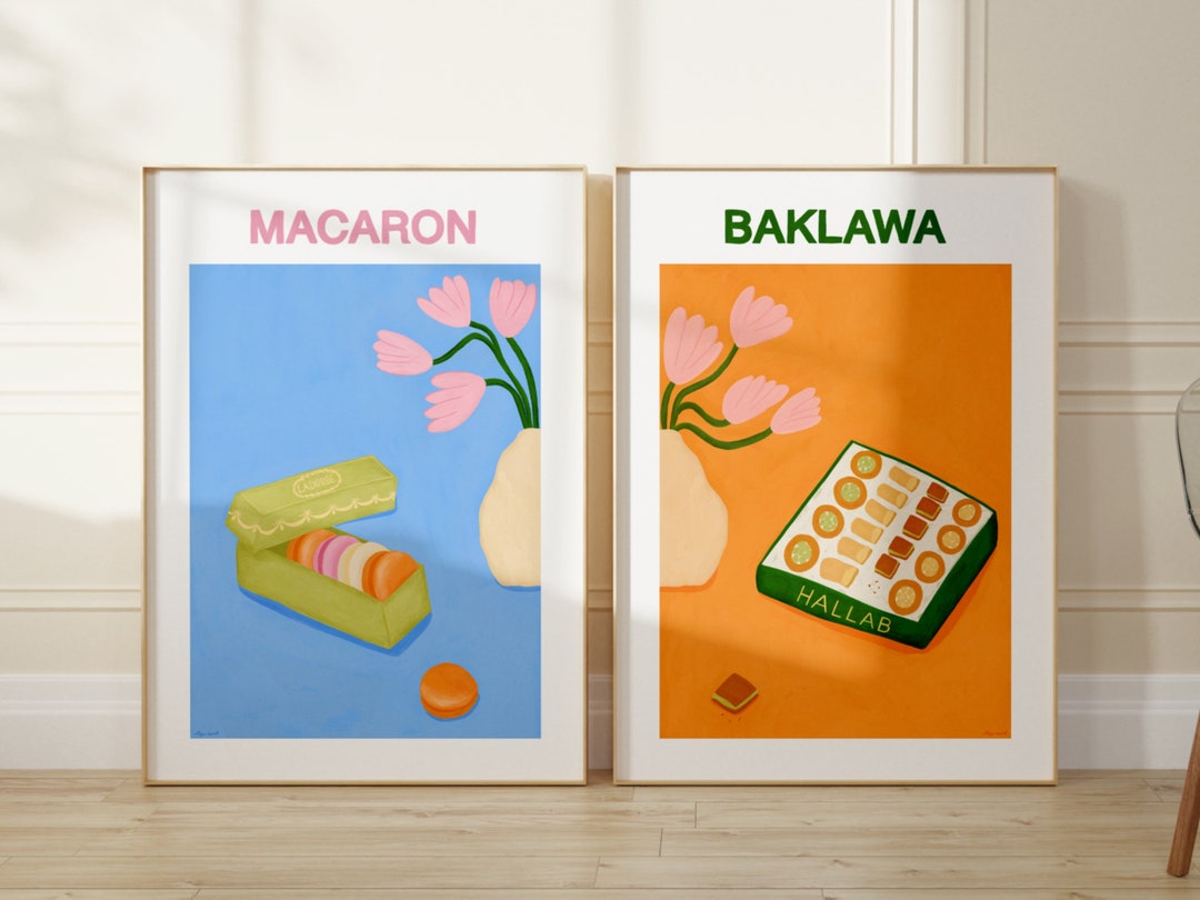 Macaron and Baklawa Prints - DE PARIS A BEYROUTH Collection - Museum ...