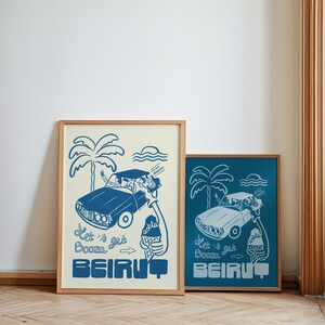 Let's Get Booza Print - Beirut Collection, Lebanon Art, Arabic Art ...