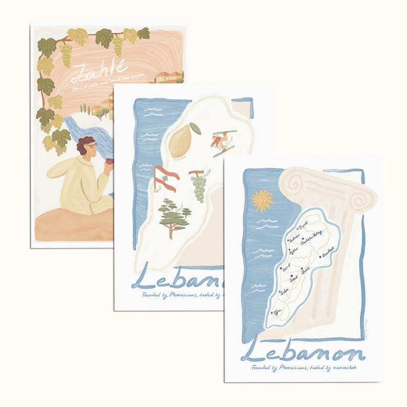 Postcards From Lebanon - Pack of 12 Postcards With Envelopes - Beirut ...