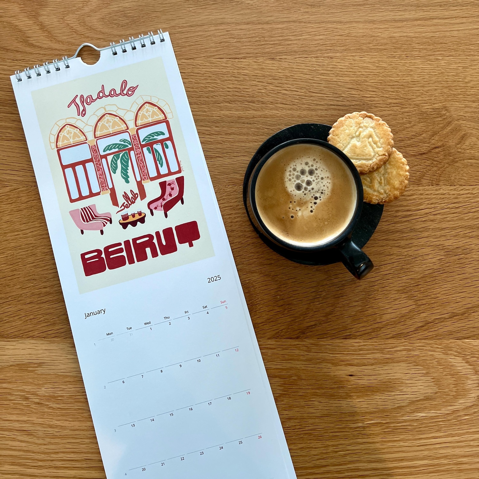 Beirut Collection 2025 Wall Calendar, Monthly Calendar, Beirut Art ...