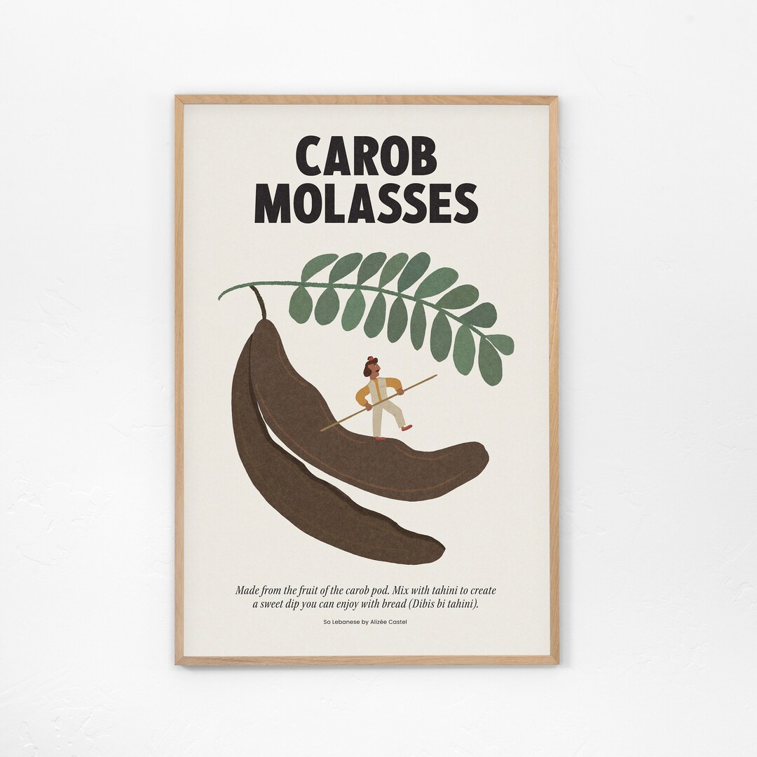 Carob Molasses - Lebanese Art, Lebanon Poster - Etsy