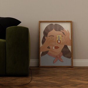 Chiclets Portrait Print - Mid Century Print, Lebanon Art, Chewing Gum ...