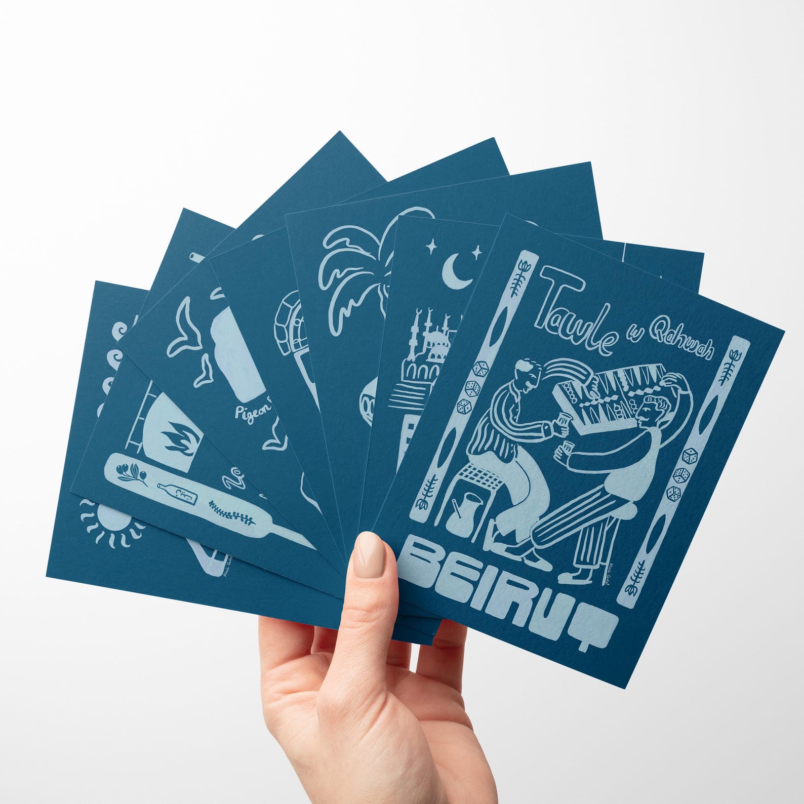 Beirut Collection Postcards - Pack of 12 Postcards With Envelopes ...
