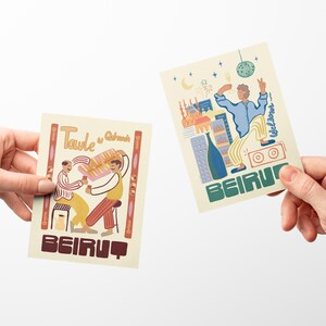 Beirut Collection Postcards - Pack of 12 Postcards With Envelopes ...