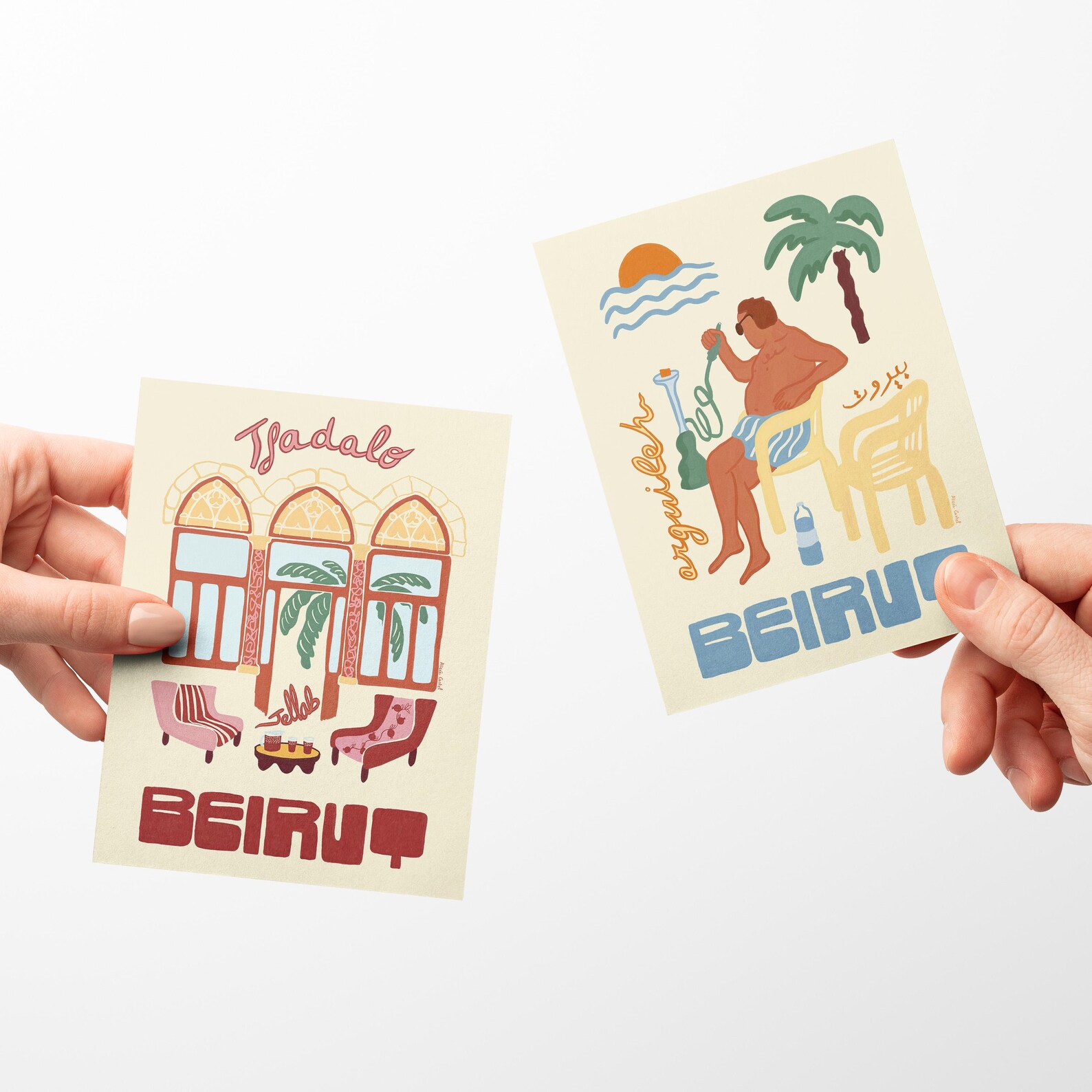 Beirut Collection Postcards - Pack of 12 Postcards With Envelopes ...