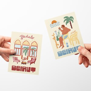 Beirut Collection Postcards - Pack of 12 Postcards With Envelopes ...