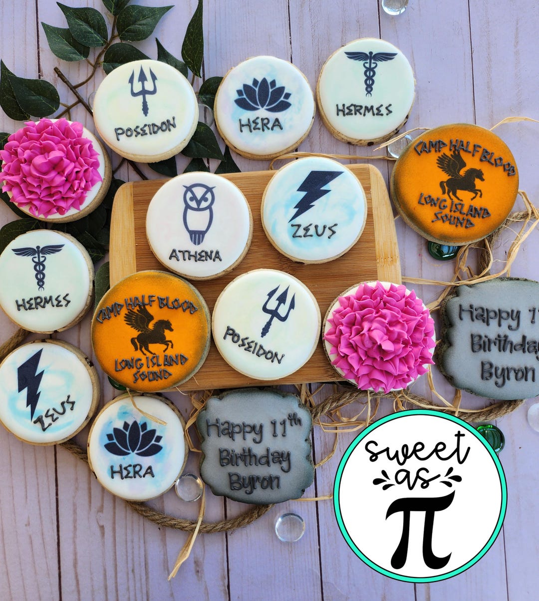 Percy Jackson Themed Decorated Cookies - Sugar Cookies - Etsy