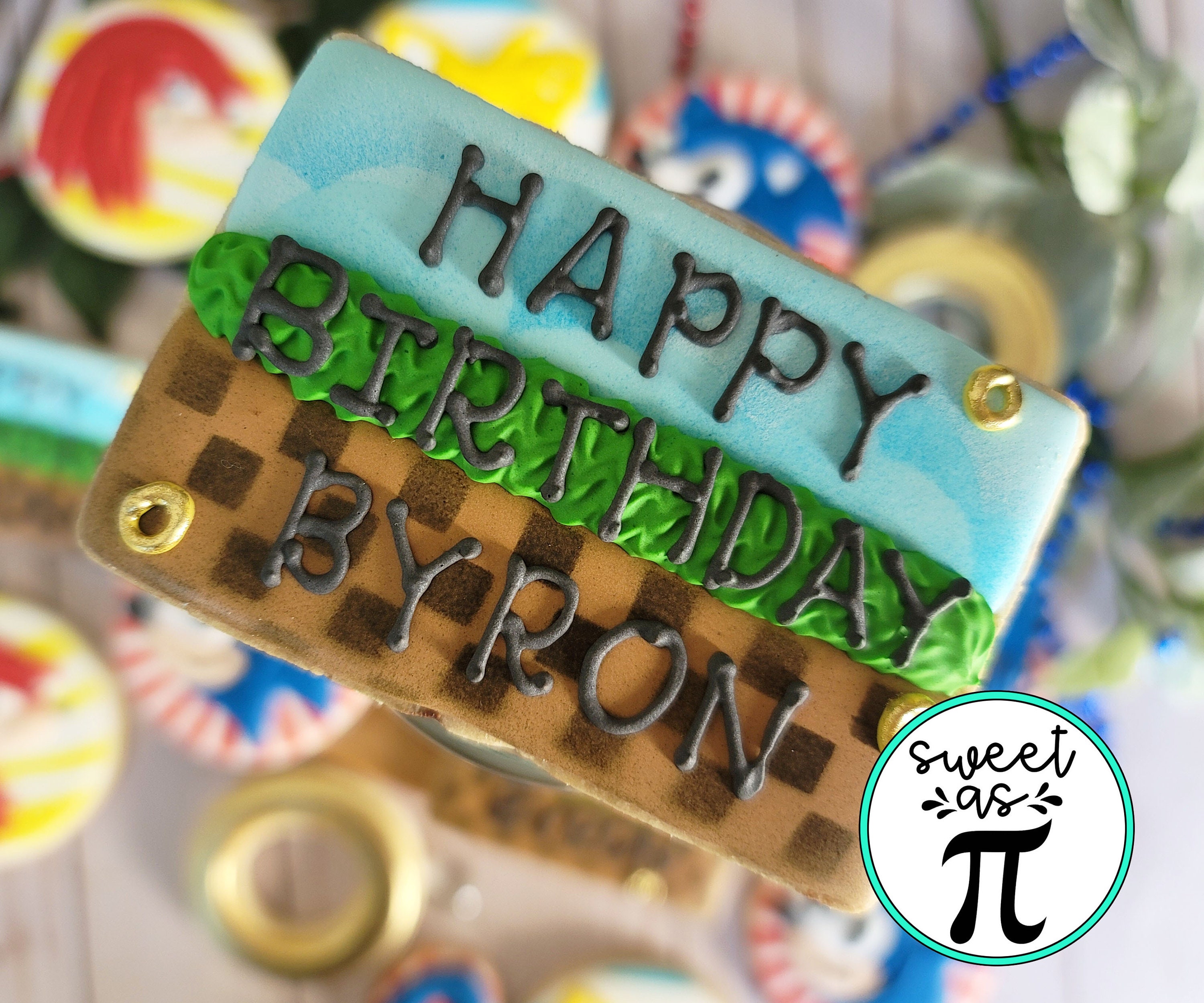 Sonic Hedgehog Birthday Sugar Cookies: Decorated Party Favors - Etsy