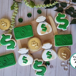 Money Theme - Money Cookie - Decorated Cookies - Etsy