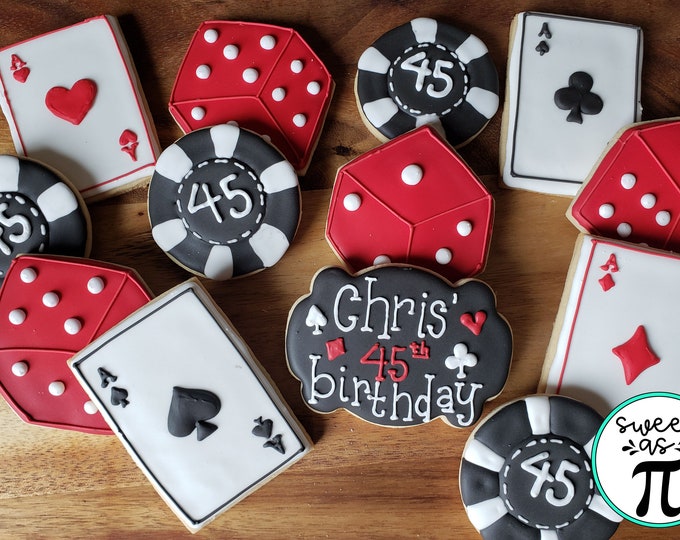 Playing Card Cookies Deck of Cards Bridge Solitaire Poker Rummy Black ...