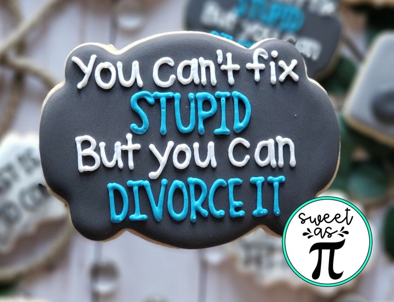 Divorce Cookies - Decorated Sugar Cookies - Etsy